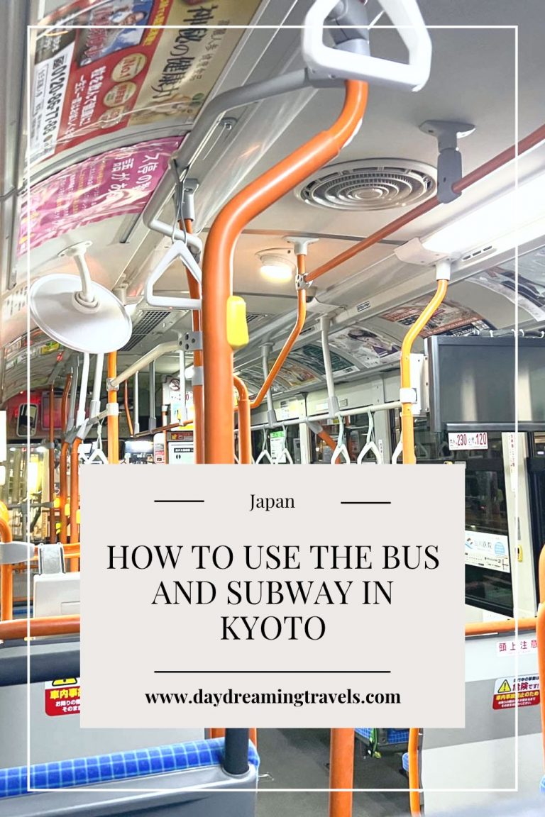 How to use the Bus and Subway in Kyoto | Daydreaming Travels
